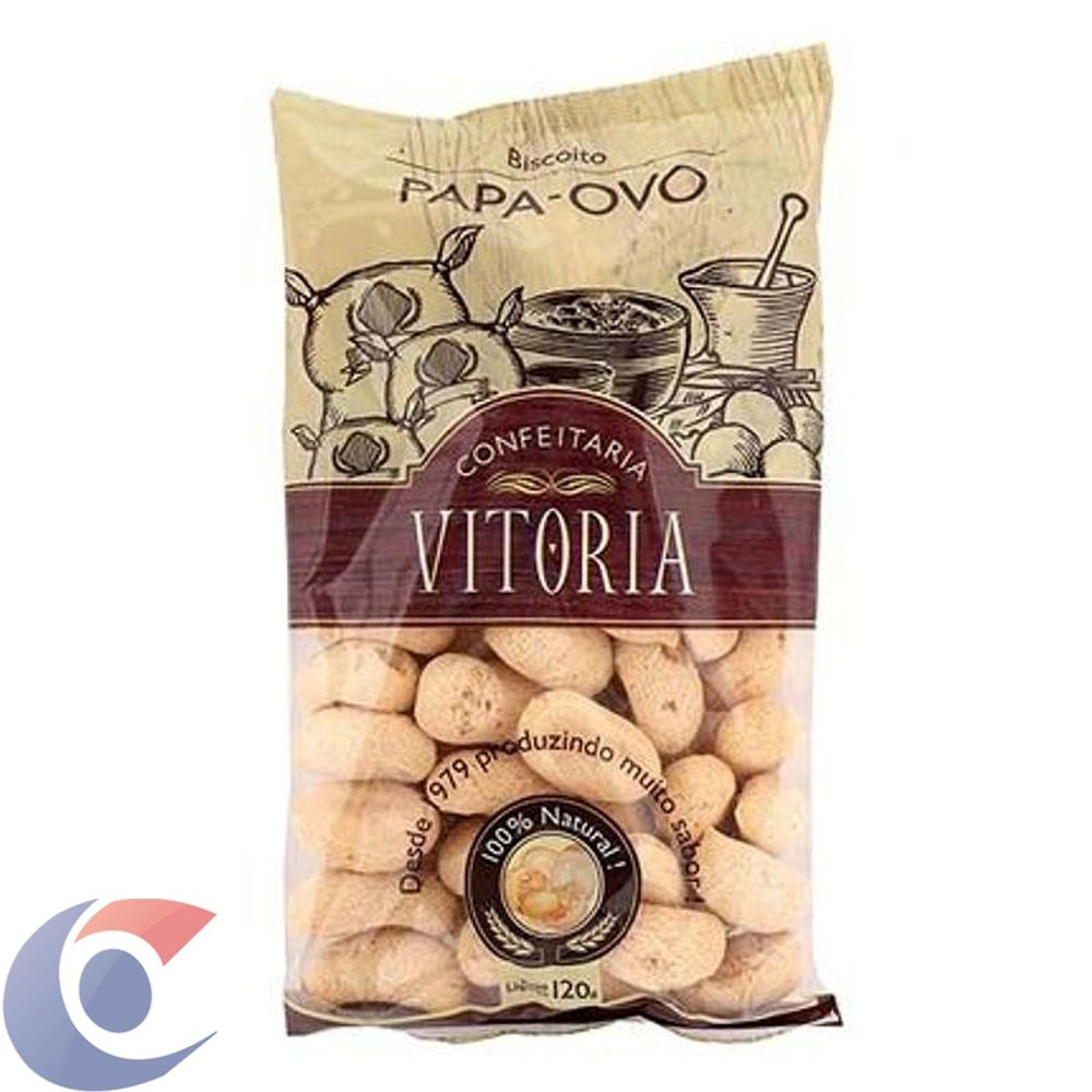 Biscoito De Polvilho Papa Ovo Confeitaria Vitória 120g - Carone