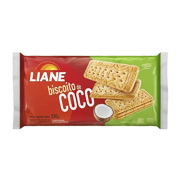 Biscoito De Coco Liane 330g - Carone Biscoito De Coco Liane 330g - Carone